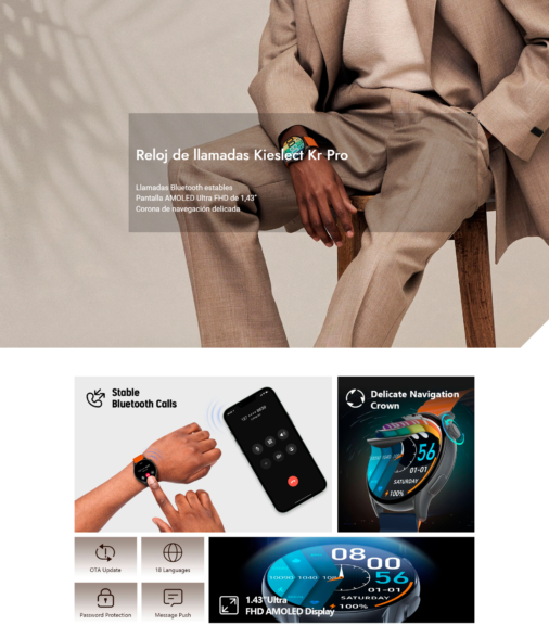 Kieslect Kr Pro Smartwatch | Kieslect México