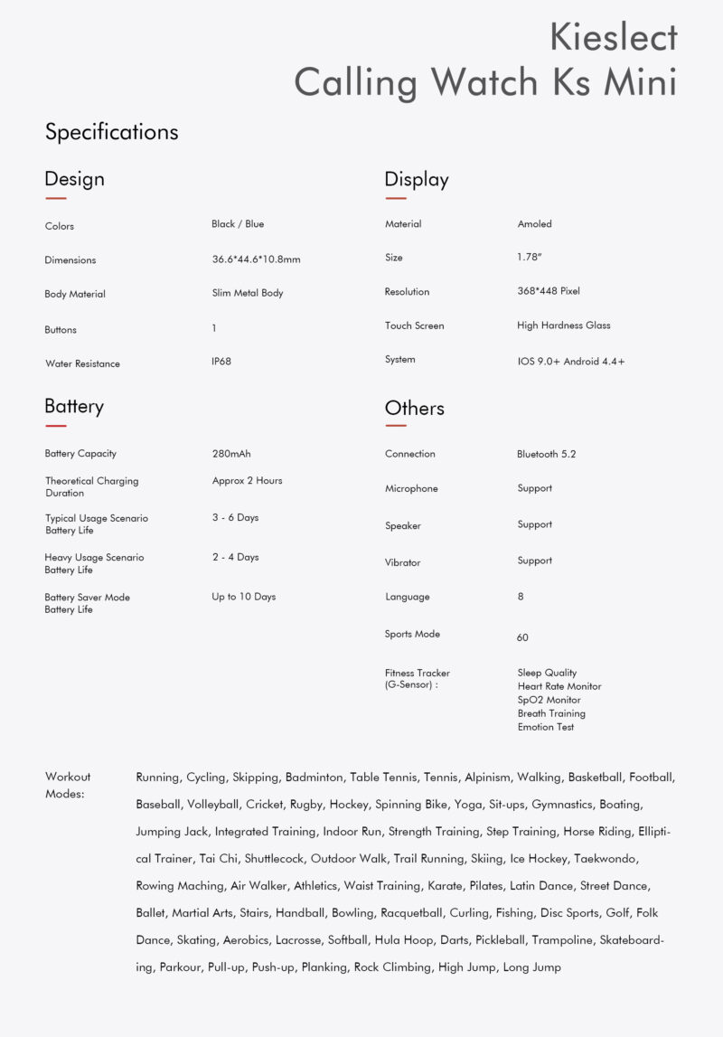 Kieslect Ks Mini Smartwatch | Kieslect México